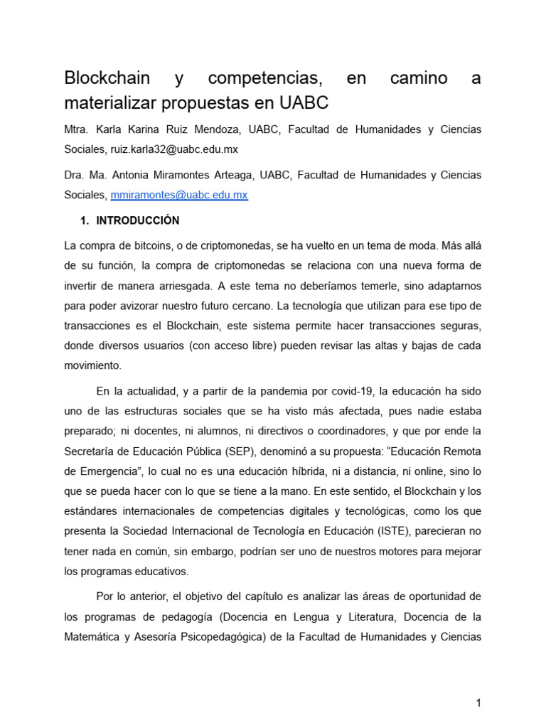 Blockchain y Competencias en Camino A Ma | PDF | Bitcoin | Enseñando