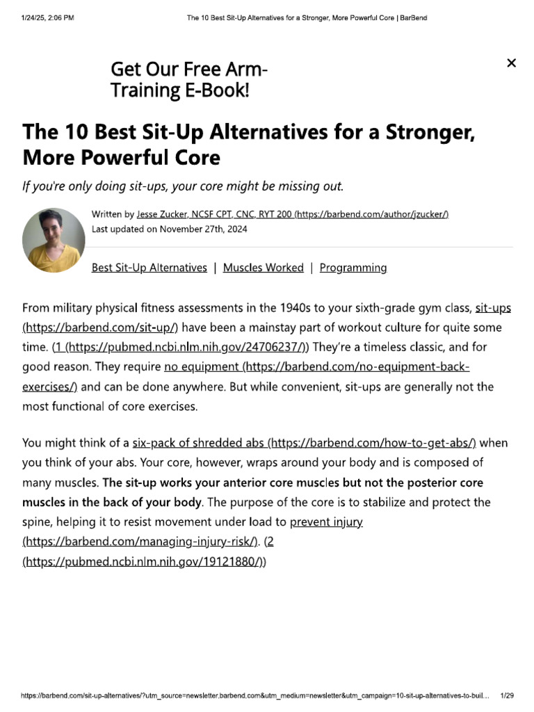 sit up alternatives | PDF