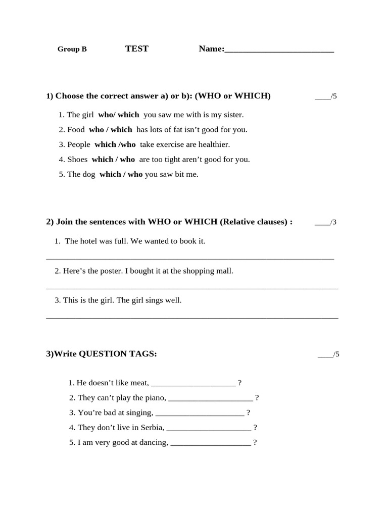 Group B-Test-Mart-7.raz-2025 - Copy | PDF | Syntax | Language Mechanics