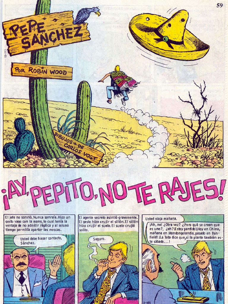 Pepe Sánchez - ¡Ay, Pepito, No Te Rajes! - Robin Wood - Dib. Carlos ...