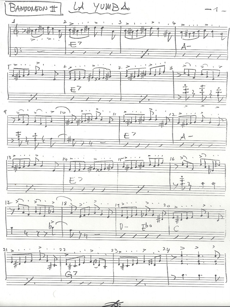 La Yumba - Bandoneon II | PDF