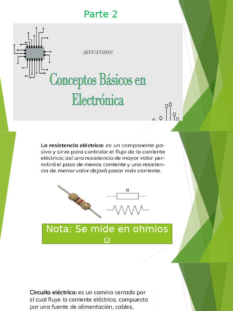 Conceptos Basicos de Electronica Parte 2 (Primer Parcial, Tercer Trimestrel) | PDF