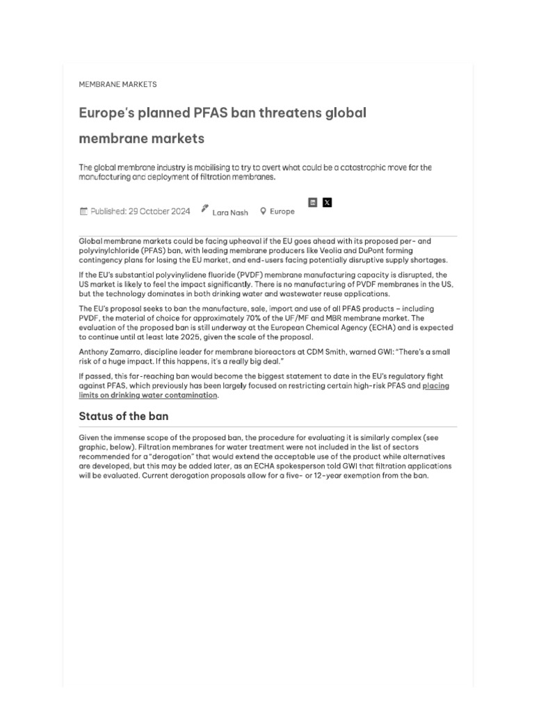 PFAS Ban | PDF