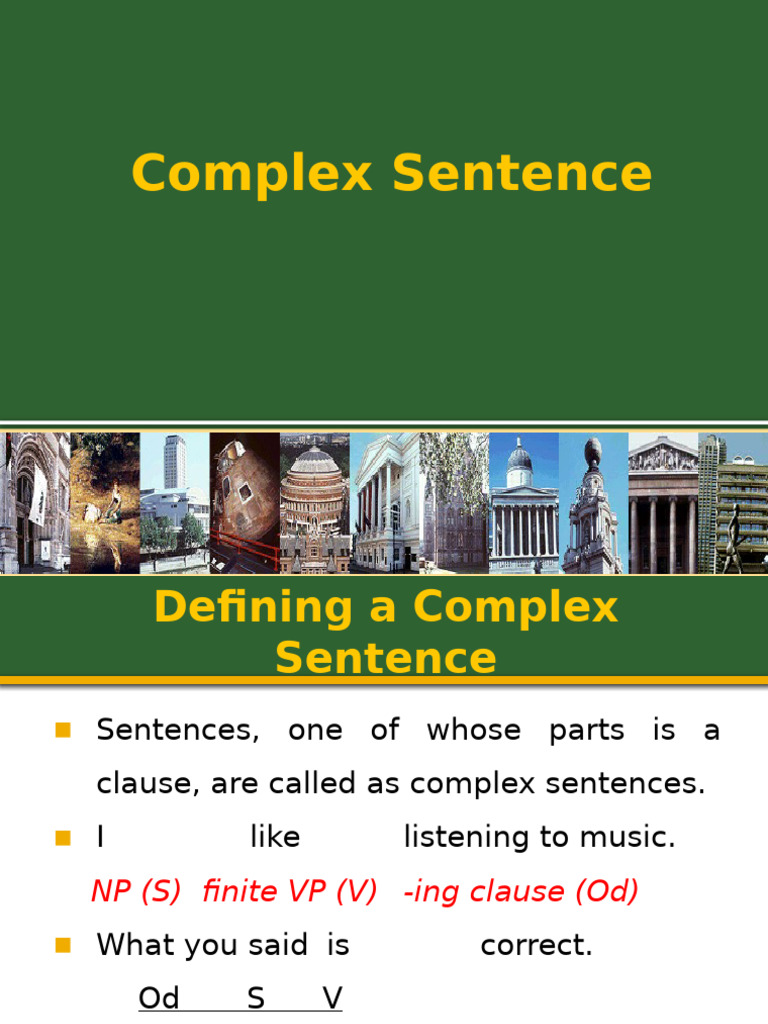Understanding Complex Sentences | PDF | Clause | Sentence (Linguistics)