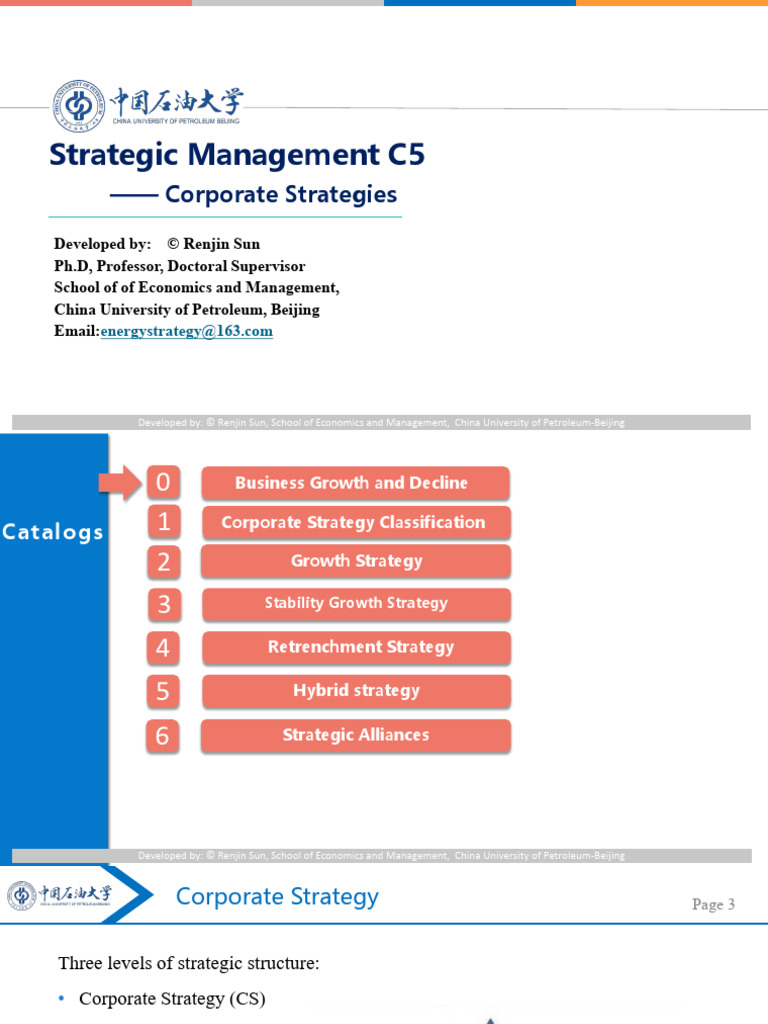 Corporate Strategy and Business Growth Insights | PDF | Strategic ...