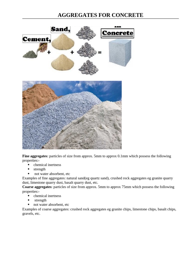 1a. INTRODUCTION TO AGGREGATES | PDF