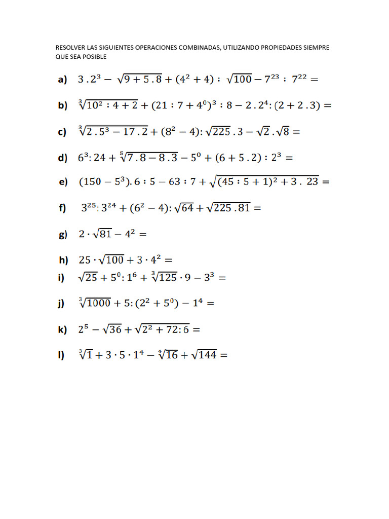 Unidad 1 Ejercitacion | PDF
