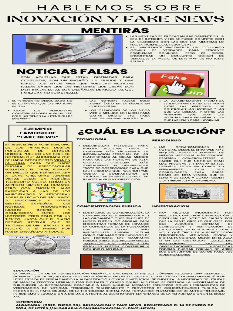 Infografía de Periódico Moderno Ordenado Colorido | PDF