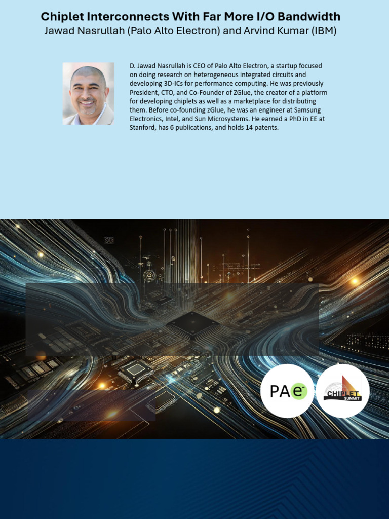 Chiplet Interconnects With Far More I O Bandwidth 1739141282 | PDF | Integrated Circuit ...