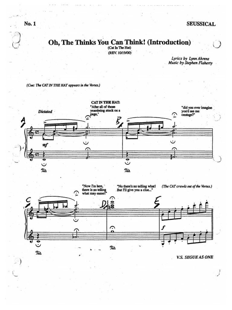 Oh The Things You Can Think | PDF