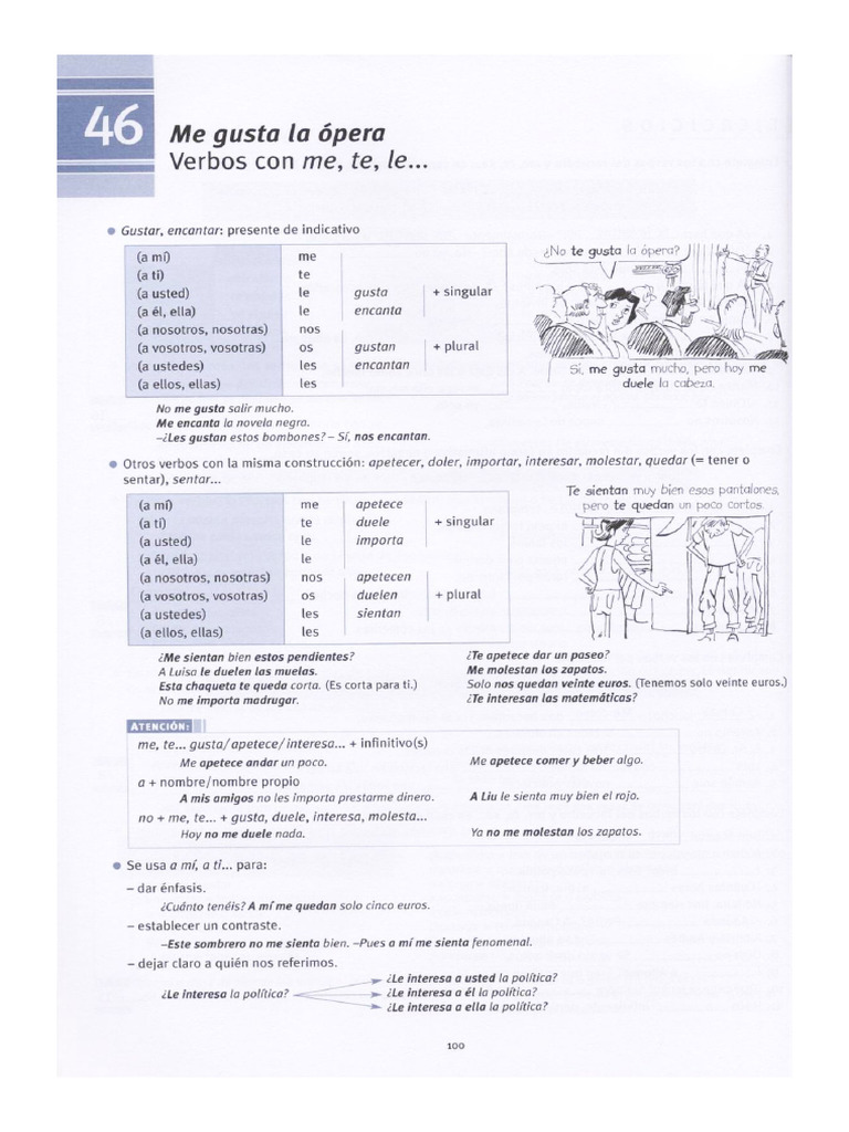 Verbos Con Me Gramatica Del Uso b1-b2 | PDF