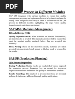 Recurring Inspection Process in SAP QM - SAP Community | PDF | Computing