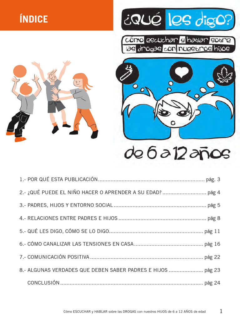 Hablar de Drogas - 6-12 - Años - Fad | PDF | Drogas | Comportamiento