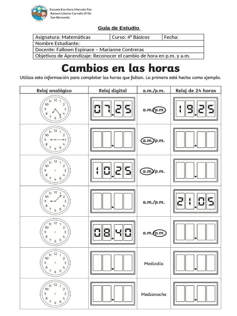 Hora PM y Am | PDF