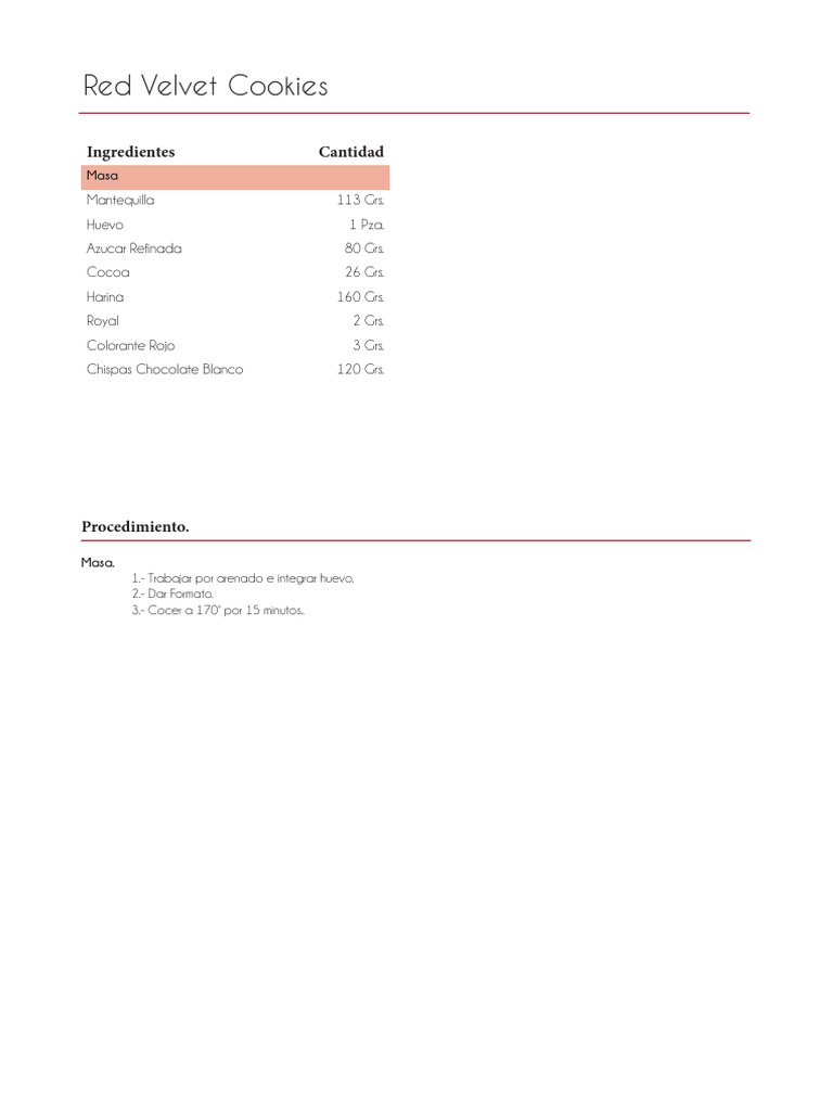 Galletas | PDF | Chocolate | Galleta