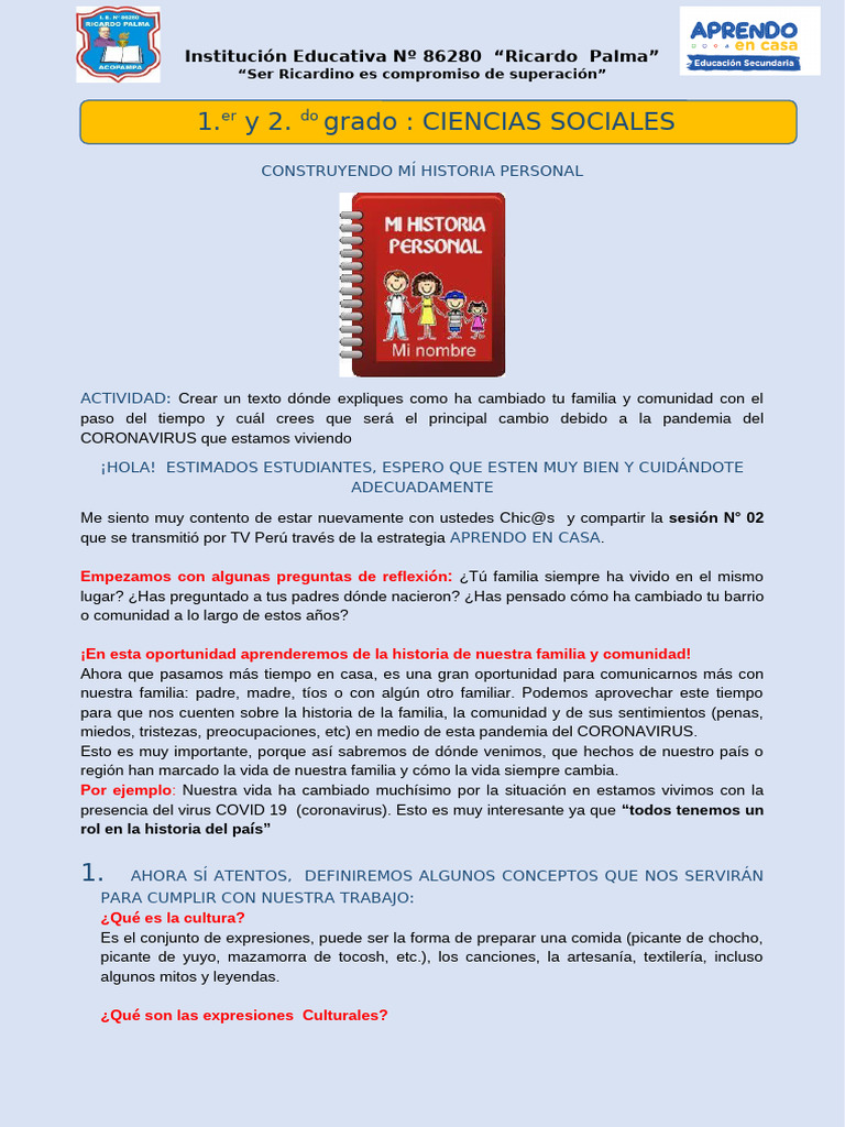 CLASE 1 y 2 SESION 2 | PDF | Folklore