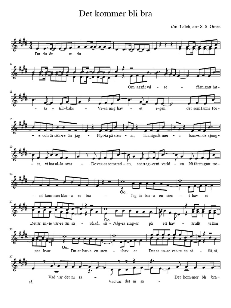 Det Kommer Bli Bra | PDF