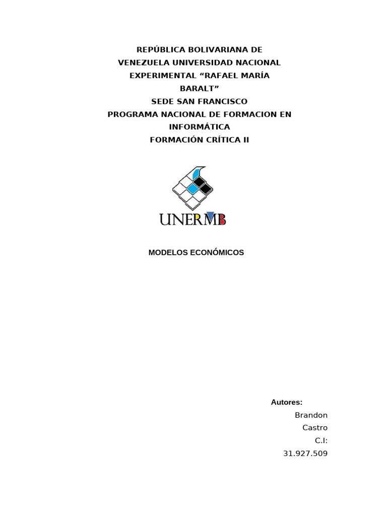 Modelos Economicos Final | PDF | Capitalismo | Mercado (economía)