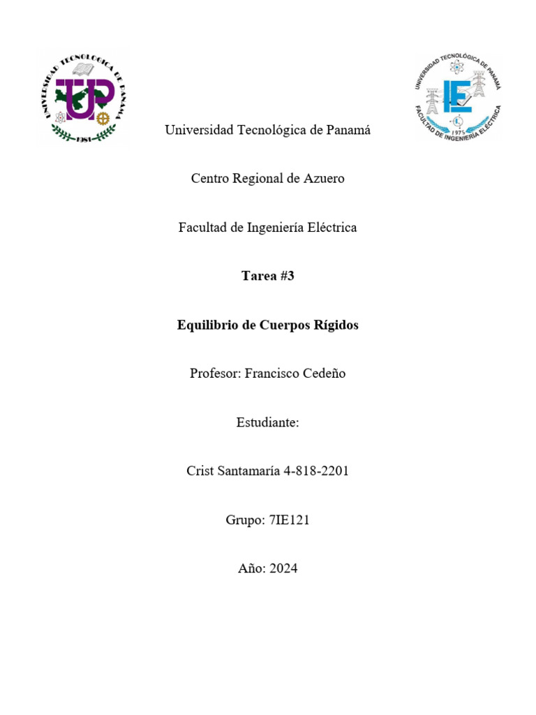 Tarea #3 Estática | PDF