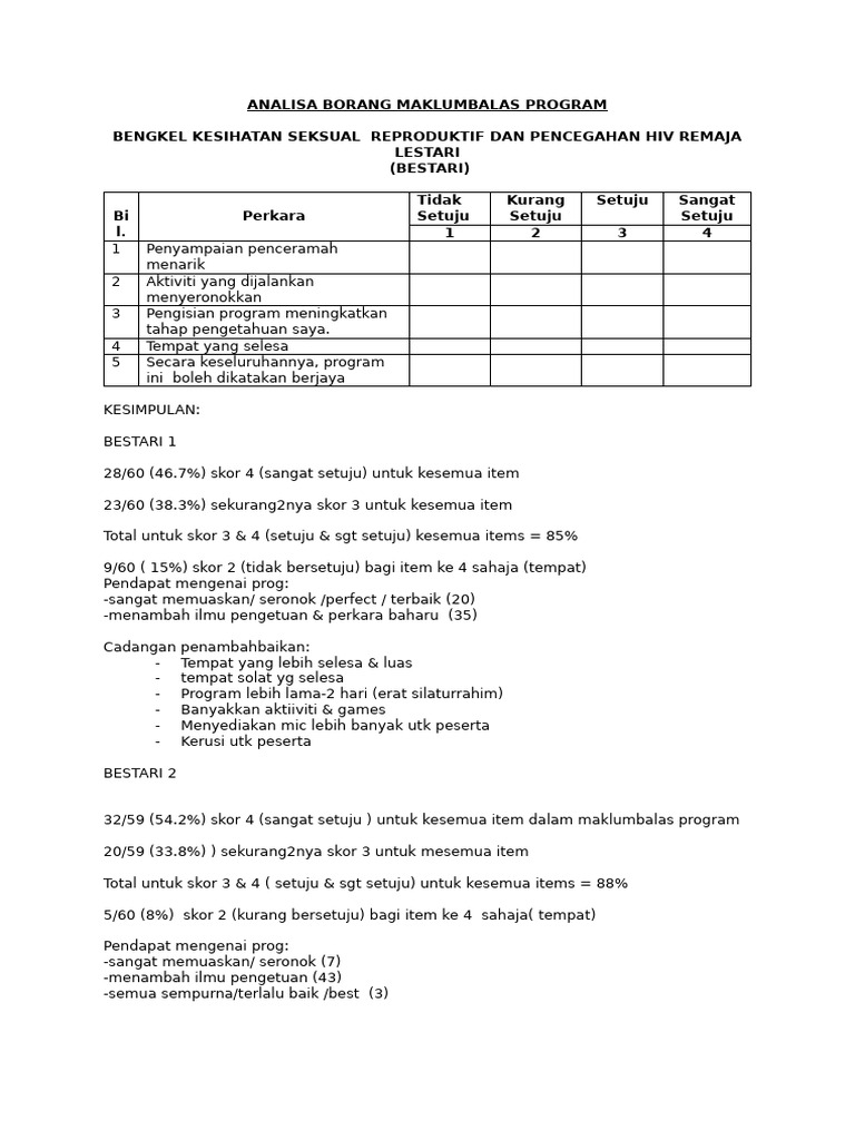 Analysis Feedback Form | PDF