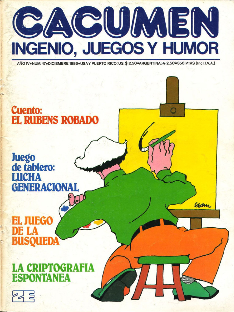 CACUMEN - 47 - Revista Ludica de Cavilaciones - Diciembre 1986 | PDF