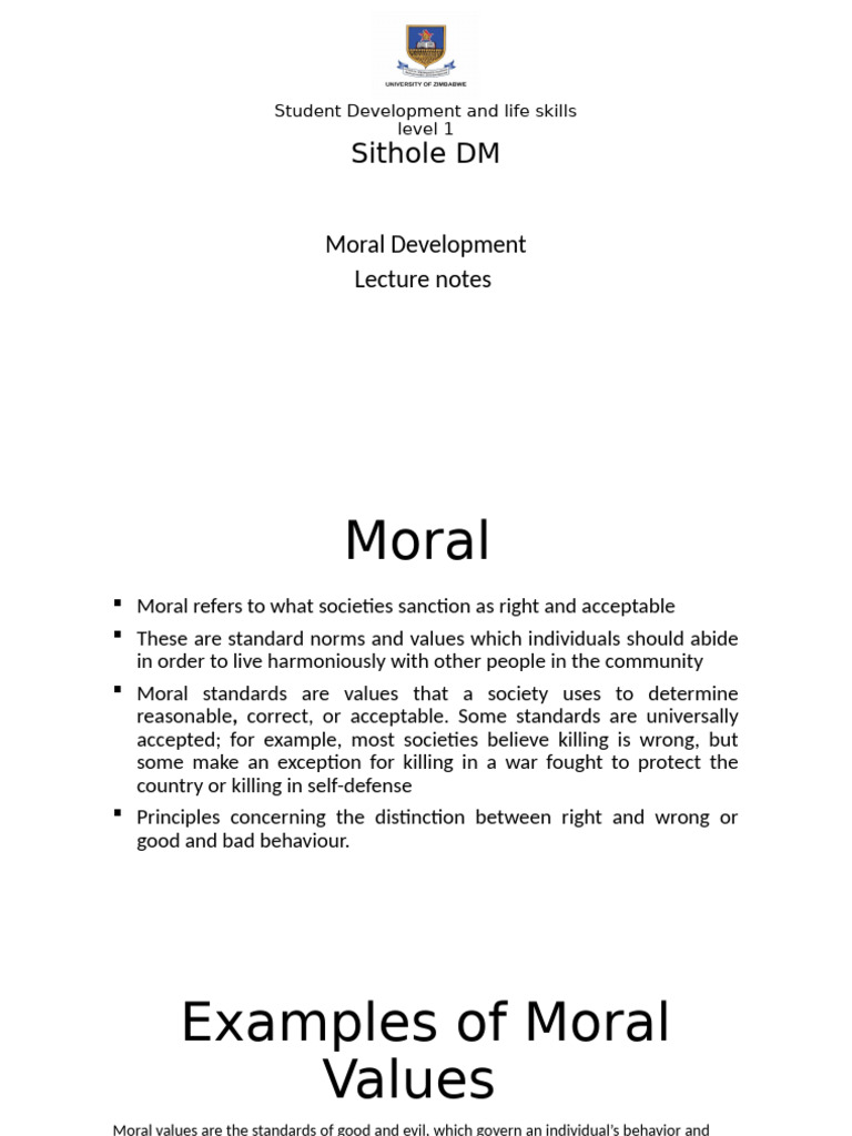 Moral Development Slides | PDF | Morality | Social Psychology
