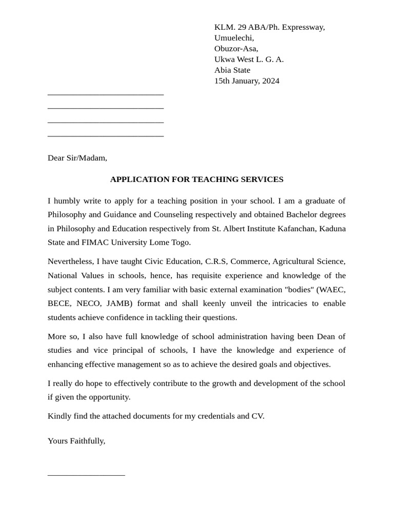 Application Letter1[1] | PDF