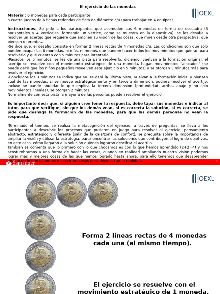 Ejercicio Monedas | PDF