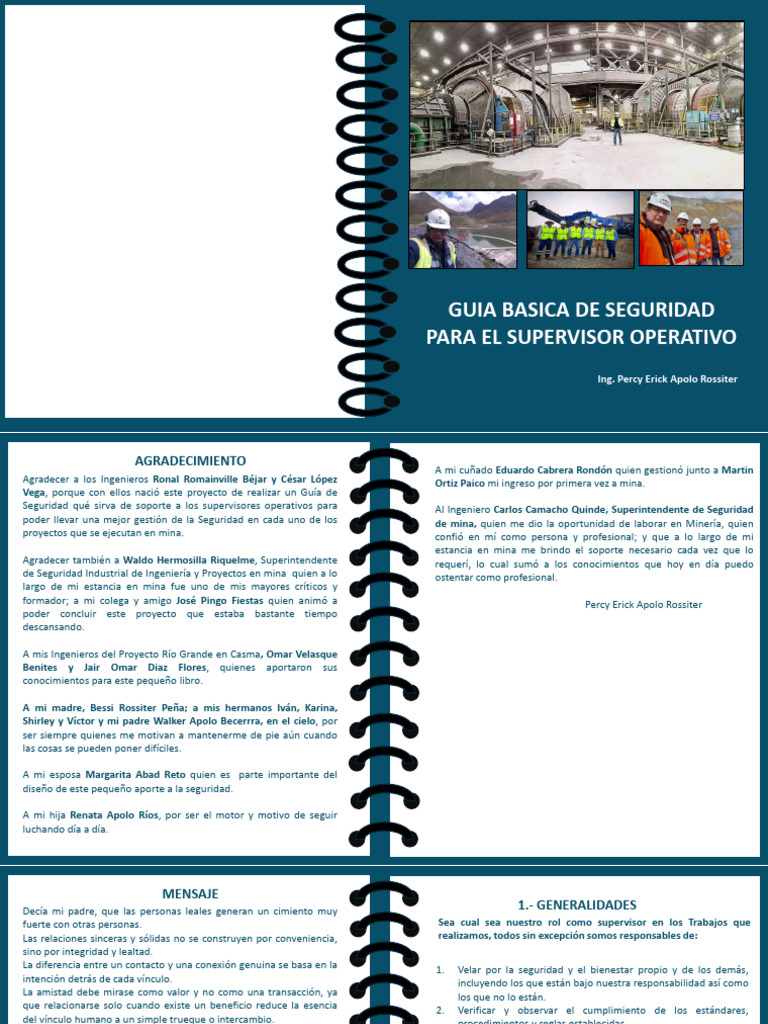 Guia Basica de Seguridad para El Supervisor Operativo: Ing. Percy Erick Apolo Rossiter | PDF ...
