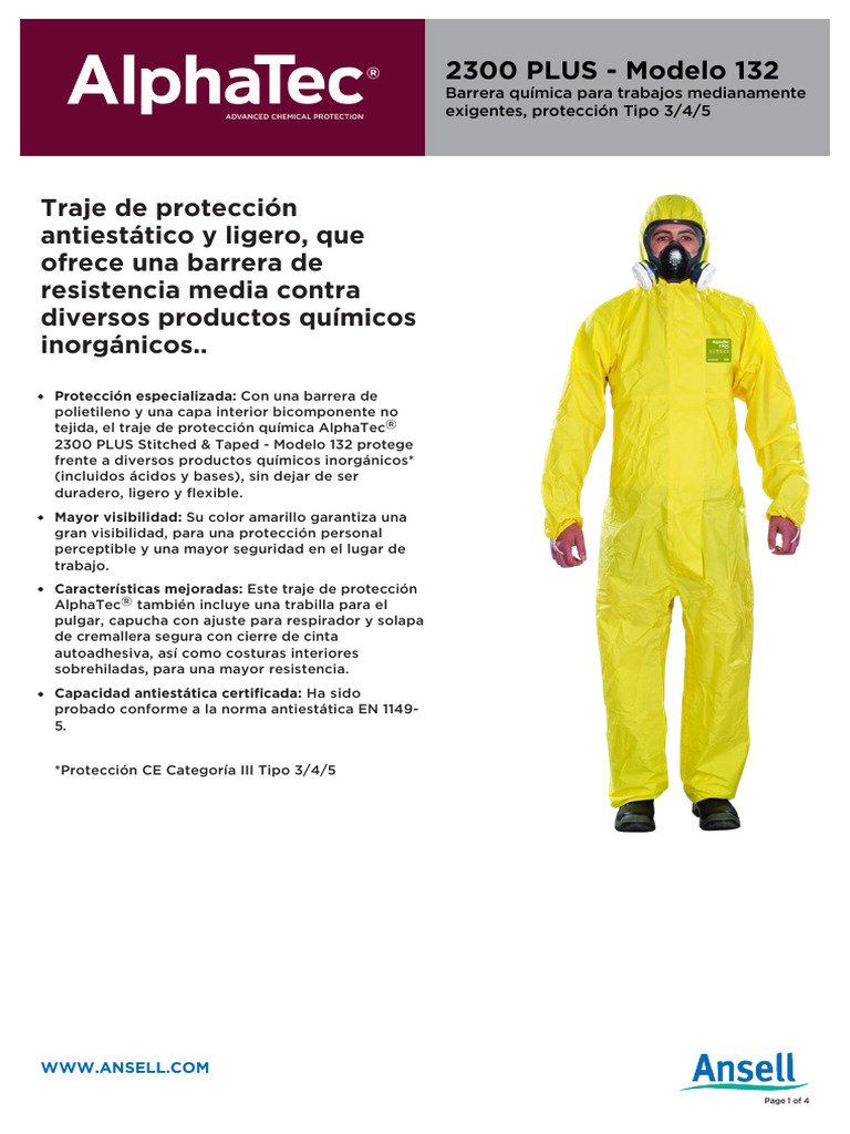 Alphatec 2300 Plus Stitched Taped Model 132 - Pds - Lac | PDF | Química