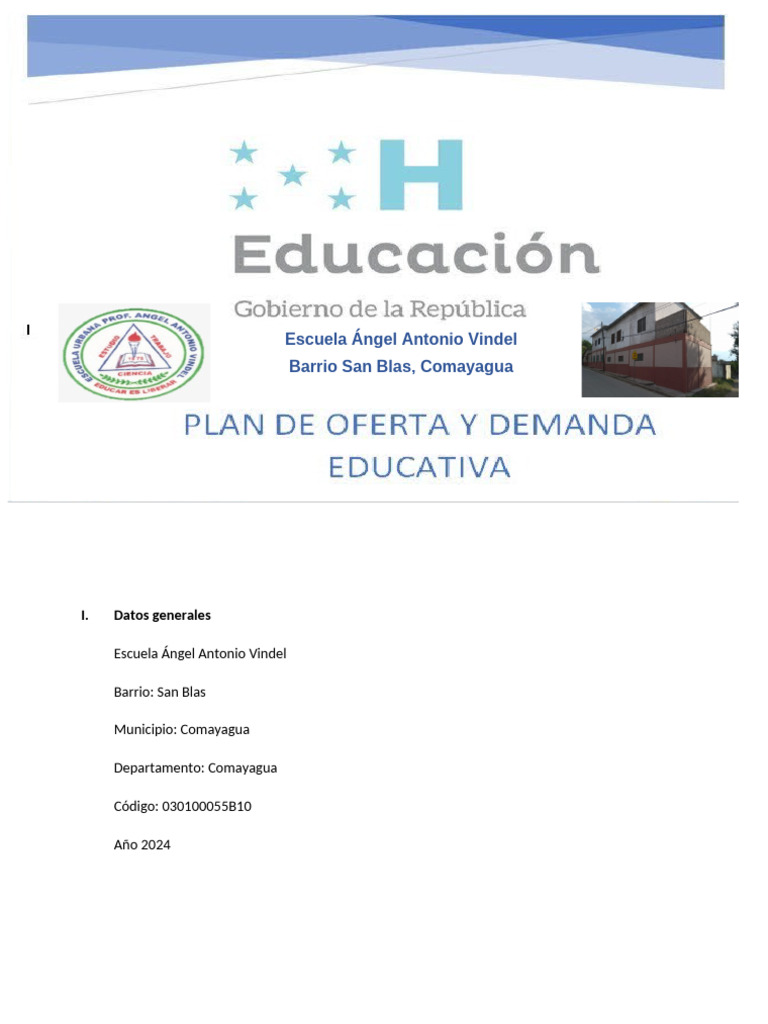 Pode Plan de Oferta y Demanda Educativa | PDF | Escuelas | Derechos de ...