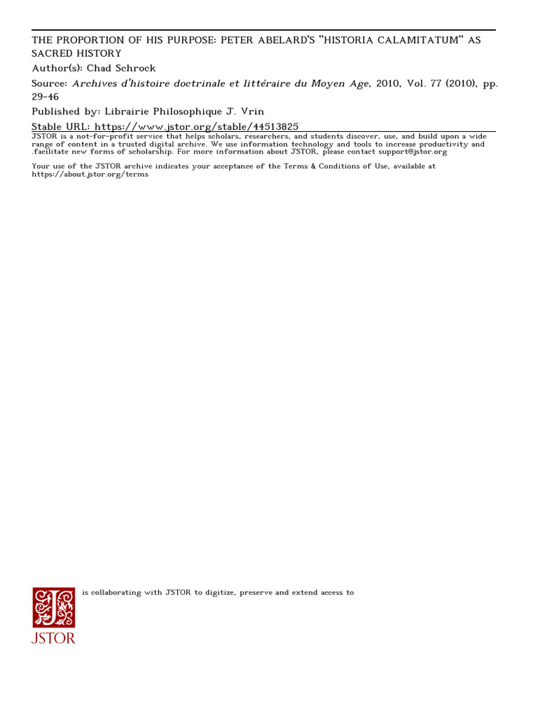 Schrock PROPORTIONPURPOSEPETER 2010 | PDF | Theology | Trinity