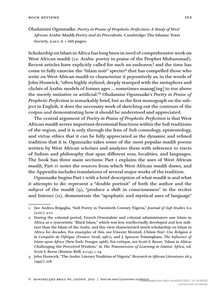 Journal of Sufi Studies Review of Poetry | PDF | Sufism | Poetry