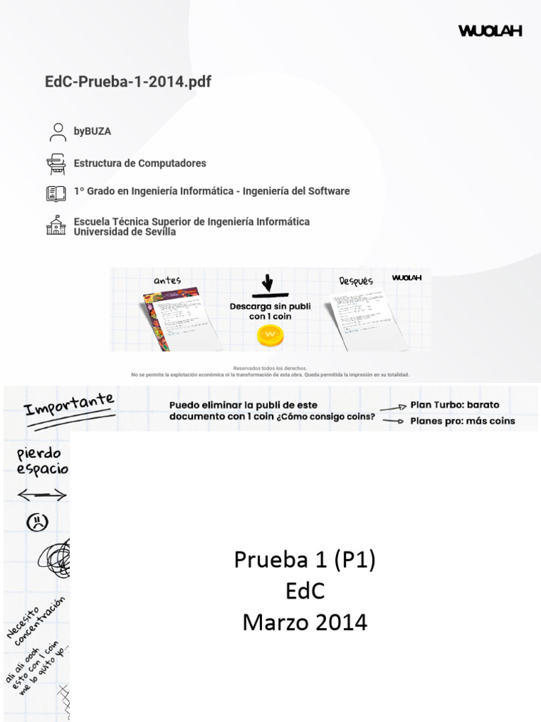 Wuolah Free EdC Prueba 1 2014 | PDF | Ingeniería Informática ...