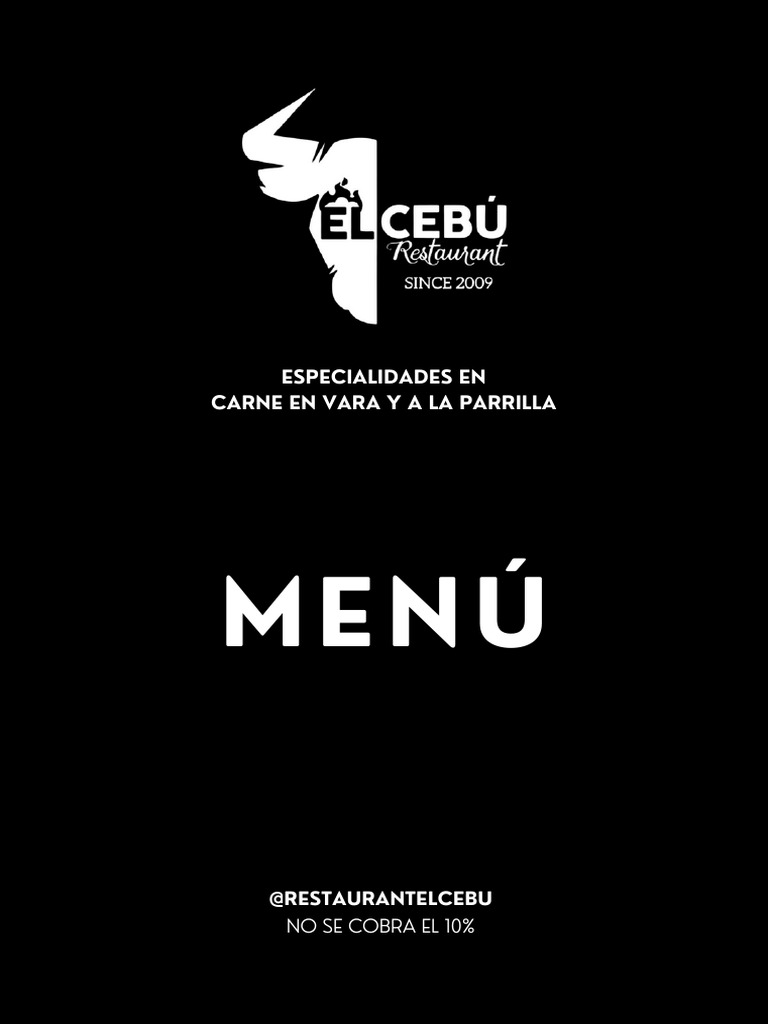 Cebú Menú 2024 Actualizado | PDF | ensalada | Alimentos