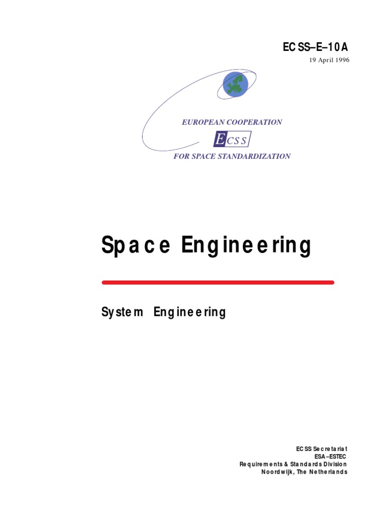 ECSS-E-10A System Engineering (19 April 1996) | PDF | Systems ...