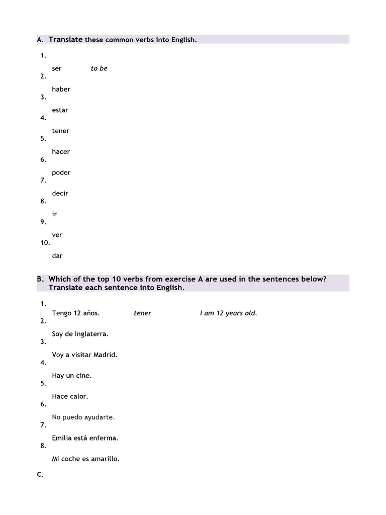 Homework Spanish | PDF