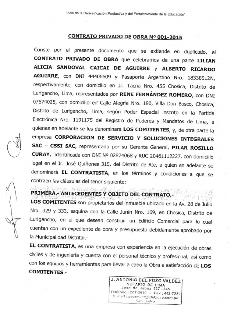 EDIFICIO COMERCIAL CHOSICA COMPLETO CSSI SAC 09.2015 | PDF