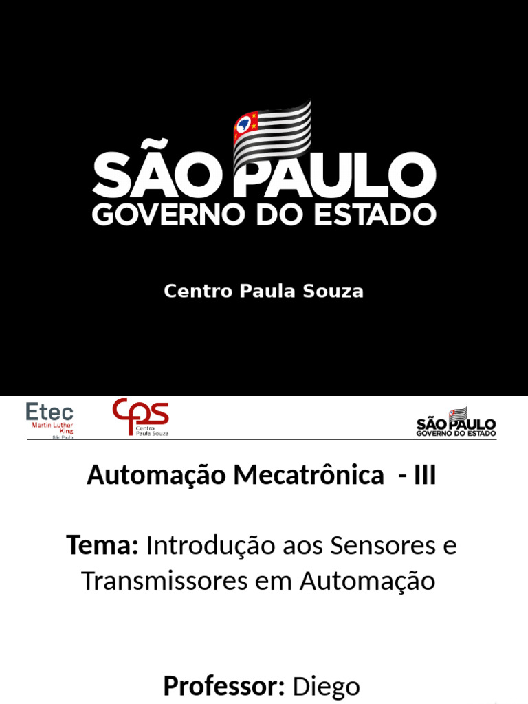 Aula 3-Introdução Aos Sensores e Transmissores em Automação | PDF ...