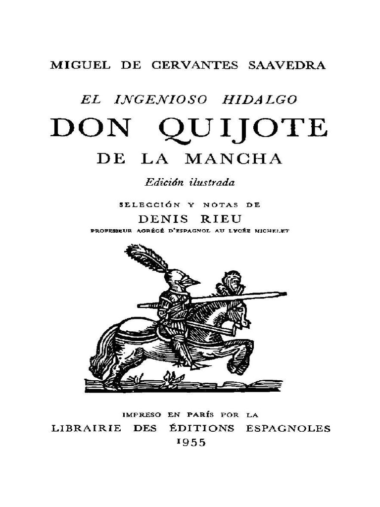 Miguel de Cervantes Don Quijote 4 | PDF