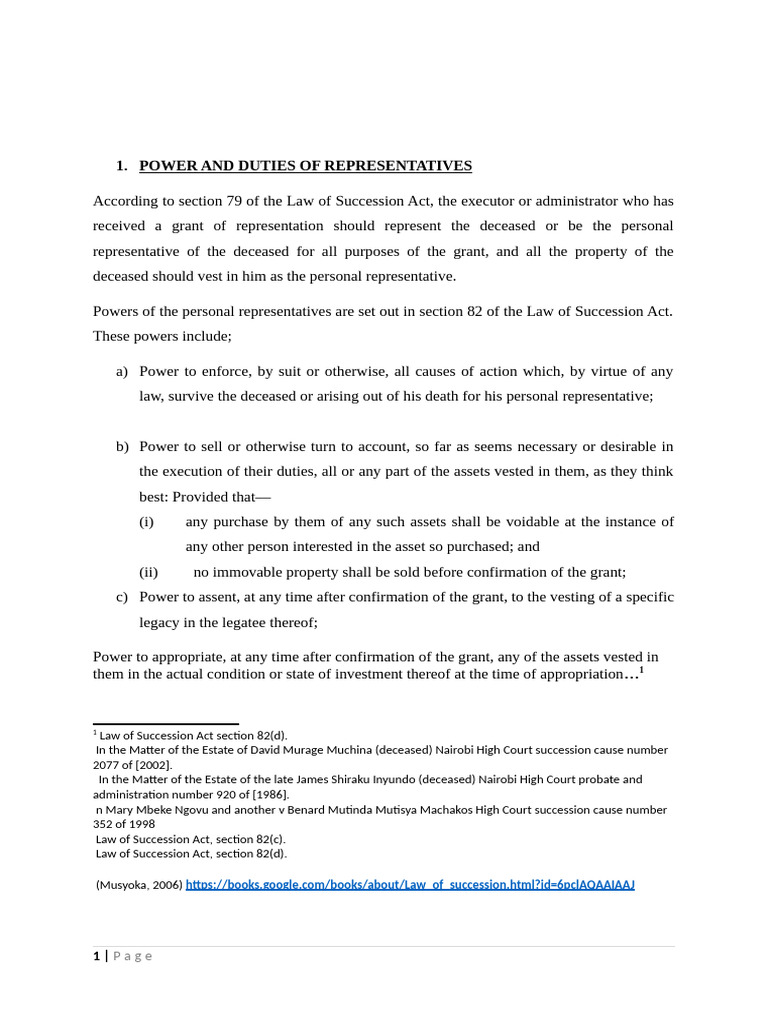 Power and Duties of Representatives | PDF