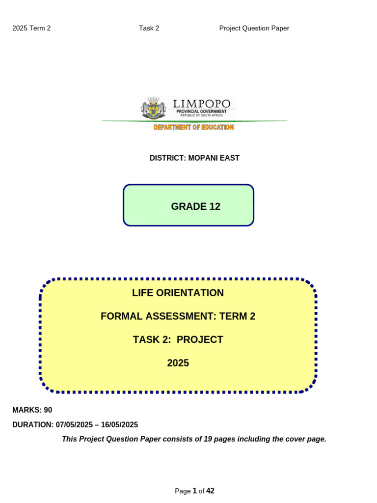 2025 Grade 12 Project Gender Based Violence | PDF | Domestic Violence | Violence