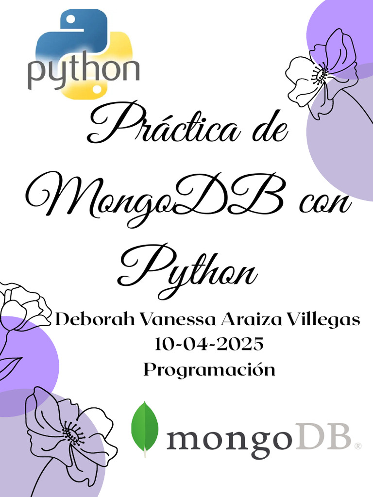 Práctica de MongoDB Con Python | PDF