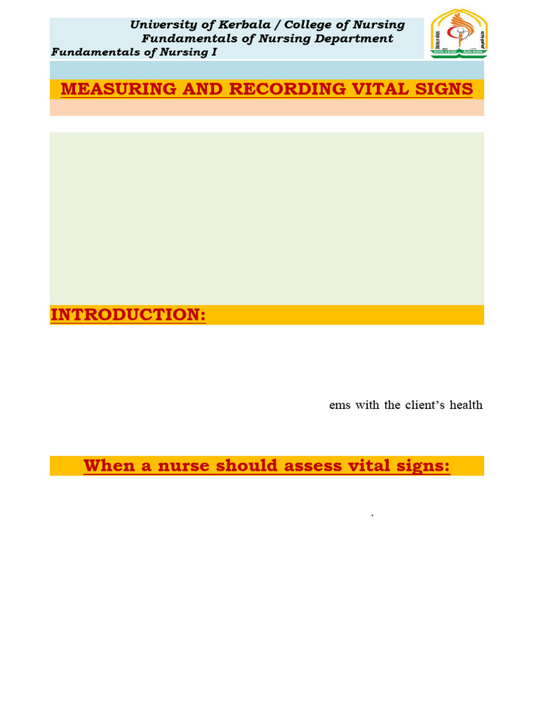 Vital Signs Body Temperature | PDF | Fever | Thermoregulation