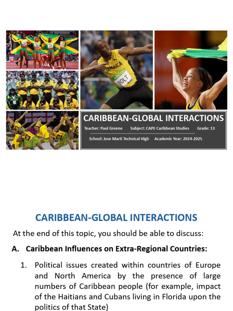 Caribbean Global Interactions Overview | PDF | Westminster System | Cuba