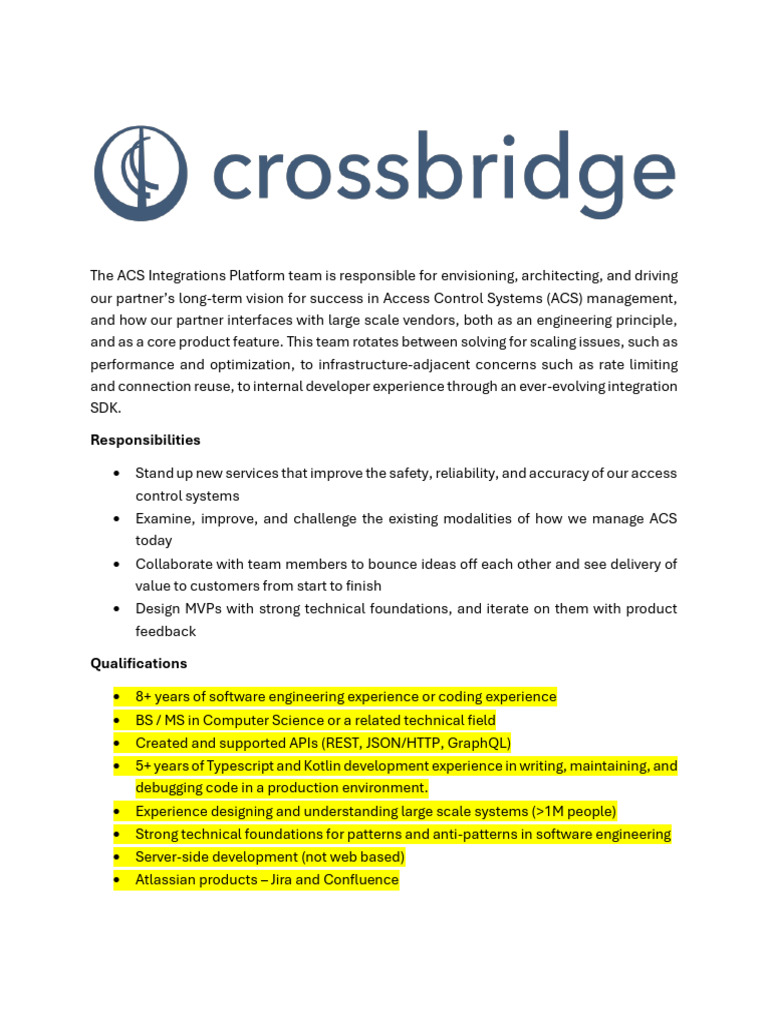 Backend Software Engineer | PDF | Software | Computing