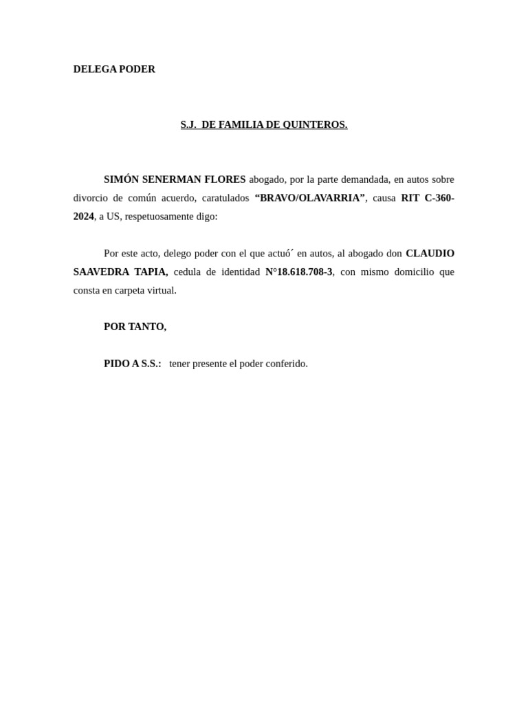 Delega Poder C-360-2024 | PDF