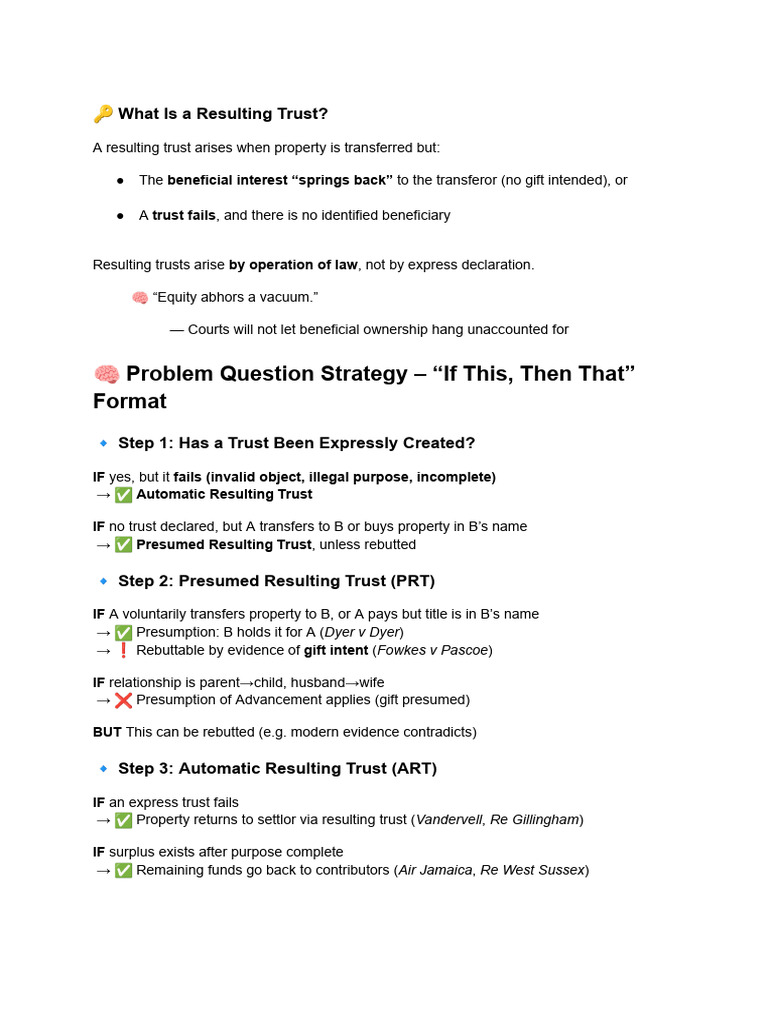Implied Trust | PDF | Common Law | Property Law