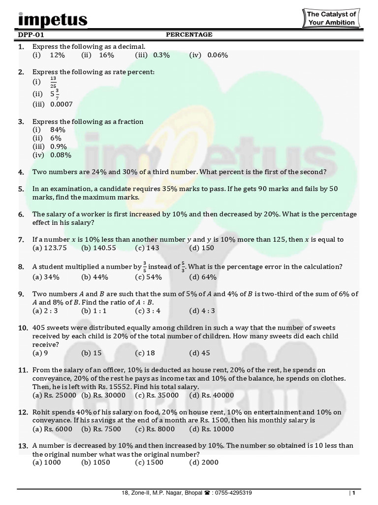 Percentage DPP - 01 - 30642908 - 2024 - 06 - 04 - 09 - 38 | PDF | Percentage | Ratio