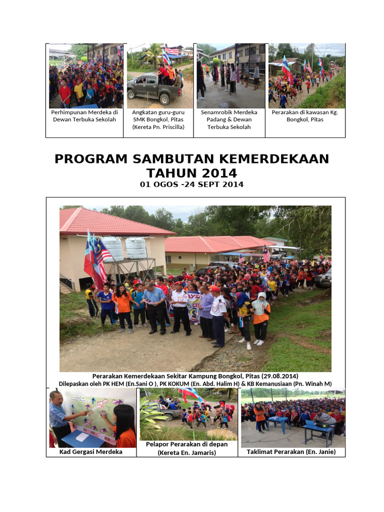 Program Sambutan Kemerdekaan 2014 | PDF